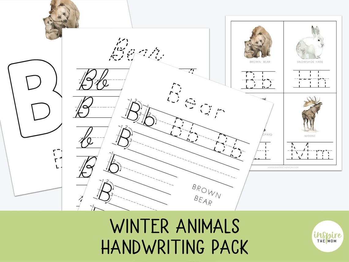 Winter Animals Unit Bundle, Nature Study, Math, Language Arts and ...