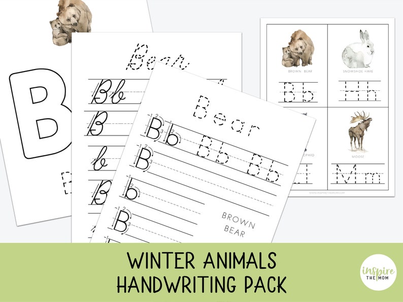 Winter Animals Unit Bundle, Nature Study, Math, Language Arts and ...