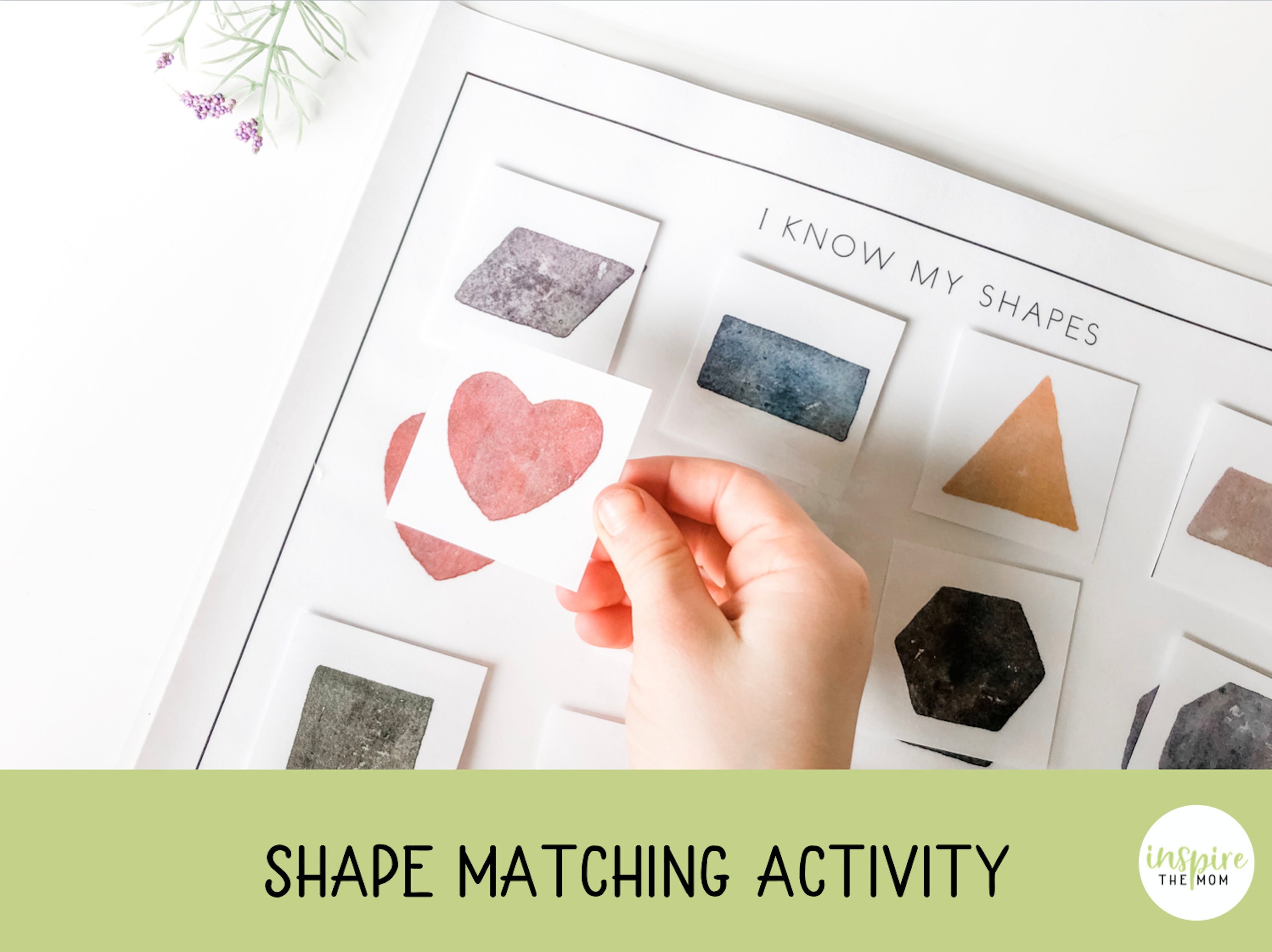 Shape Matching Activity, Preschool Activity, Preschool Shapes, Home ...