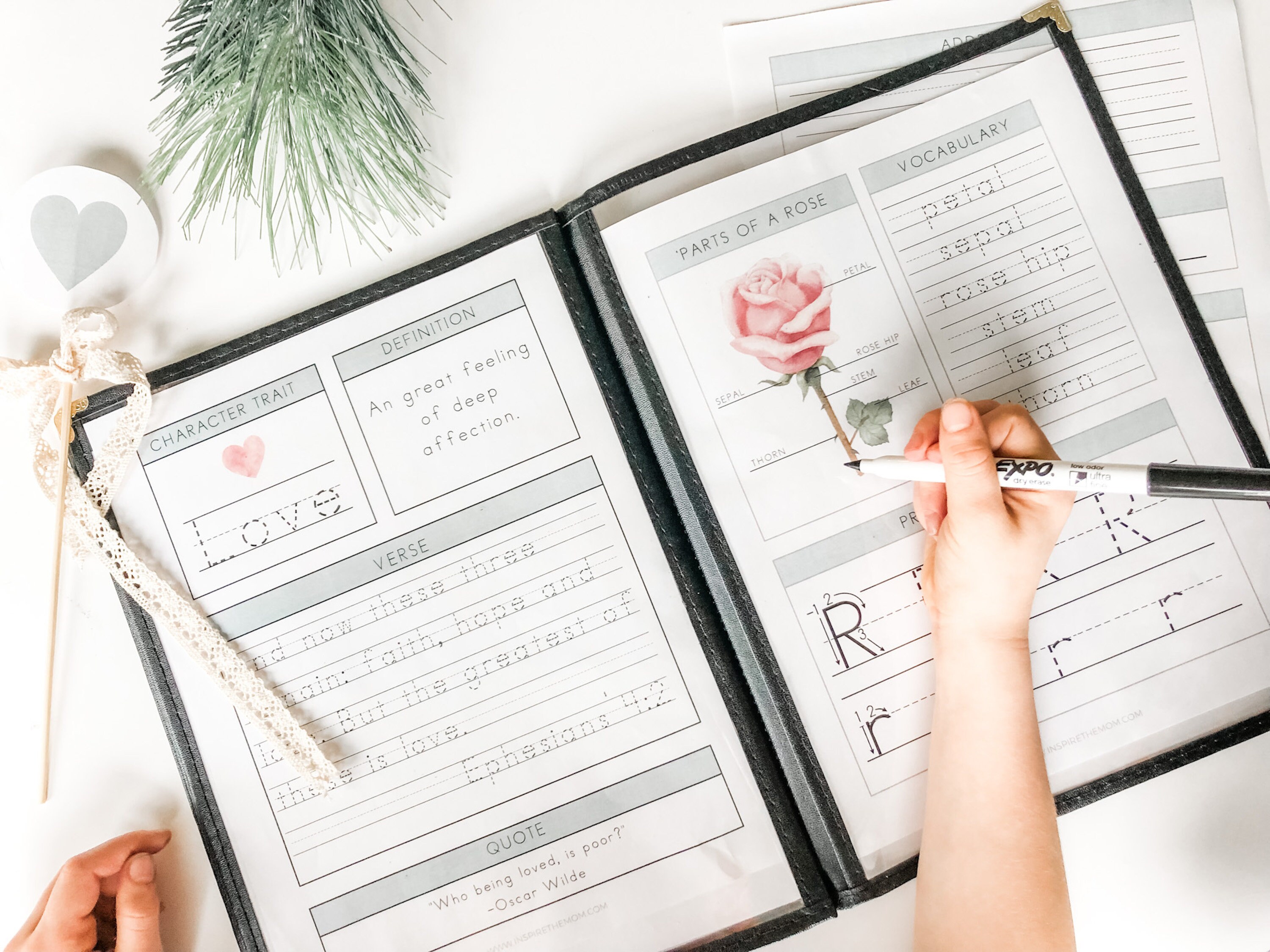 Morning Menu Pages for February, Homeschool Printable, Morning Time ...