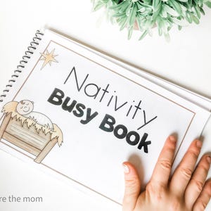 Nativity Busy Book Printable, Half-page Interactive Nativity Story ...