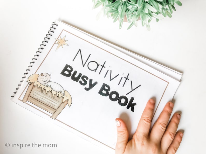 Nativity Busy Book Printable, Half-page Interactive Nativity Story ...