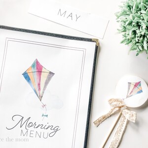 Spring Morning Menu Bundle, March, April, May, Homeschool Printable ...