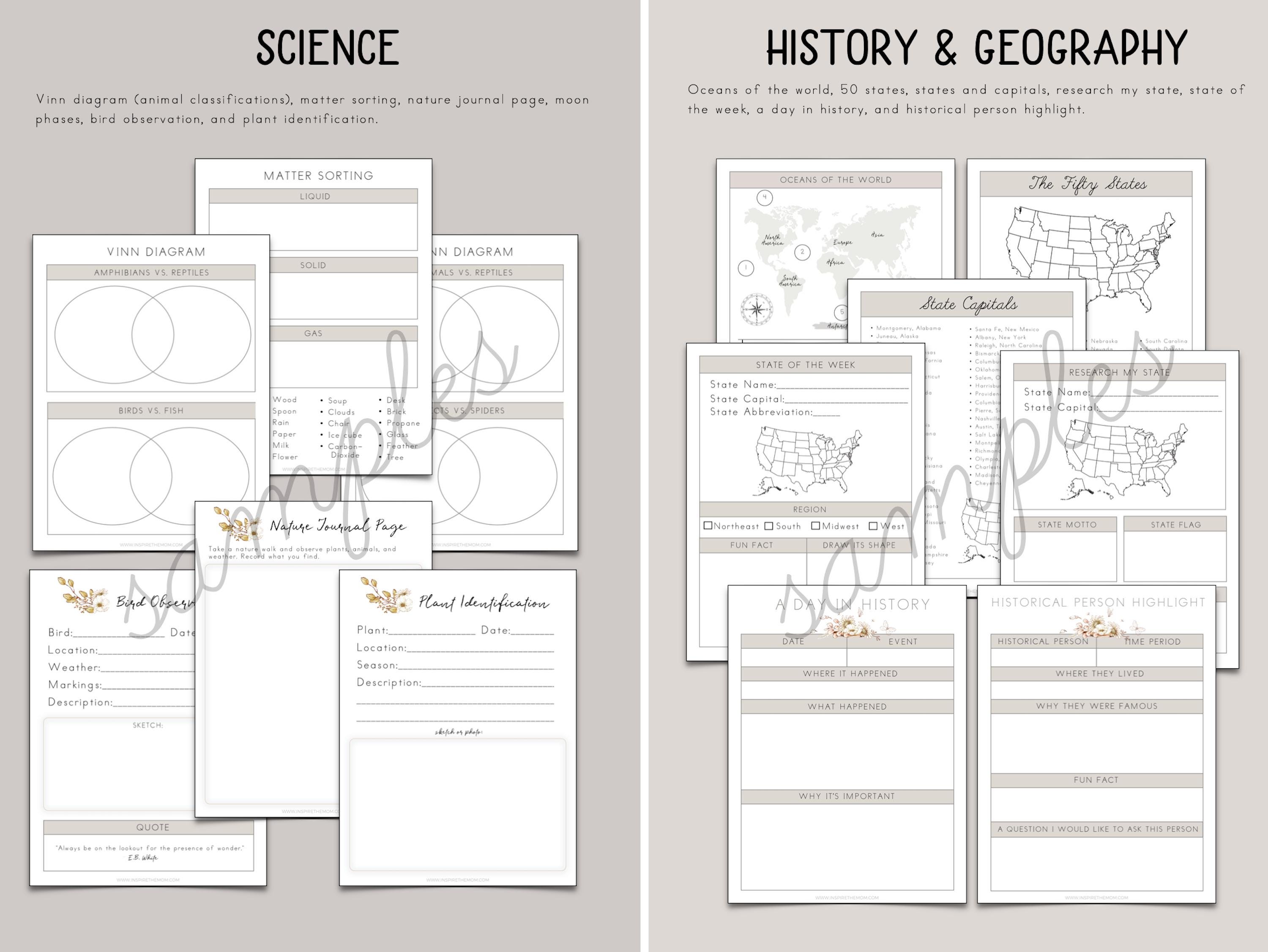 Fourth Grade Morning Menu Pages, Morning Time Basket, Elementary, 4th ...