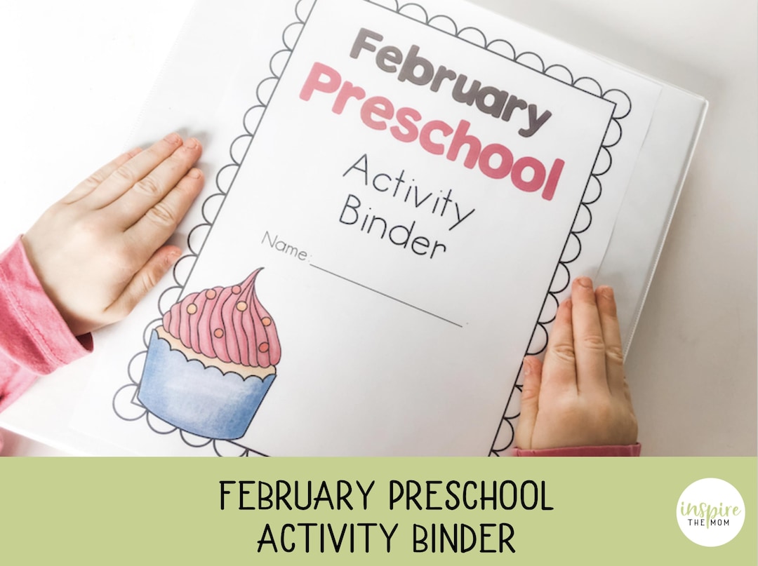 Preschool Activities Binder for February | Winter Fine-motor Busy Book ...