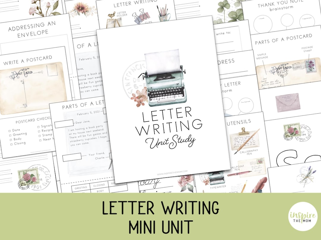 Letter Writing Mini Unit | Language Arts & Creative Writing Activities ...