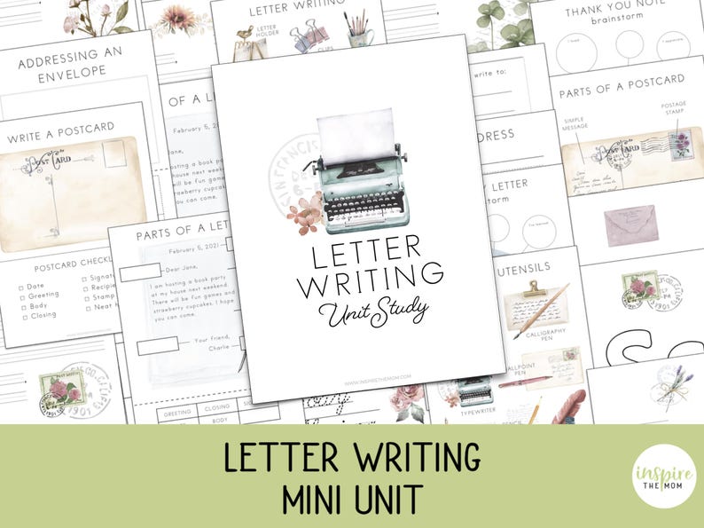Letter Writing Mini Unit | Language Arts & Creative Writing Activities ...