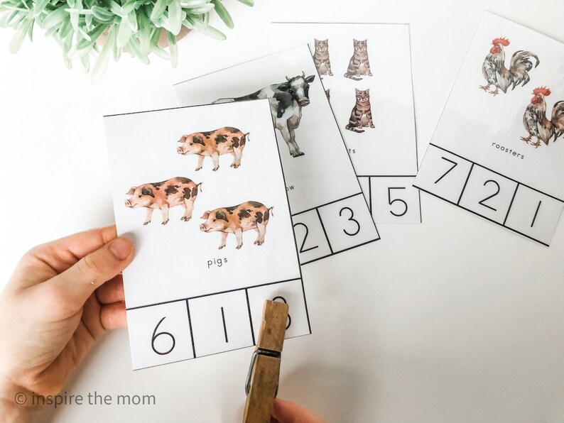Farm Animals Math Pack Prek-2nd Farm Math Farm Activities - Etsy