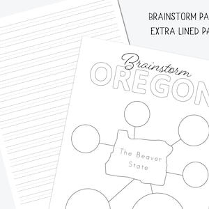 Oregon State Study CURSIVE Copy Work, Homeschool Printable, Oregon ...
