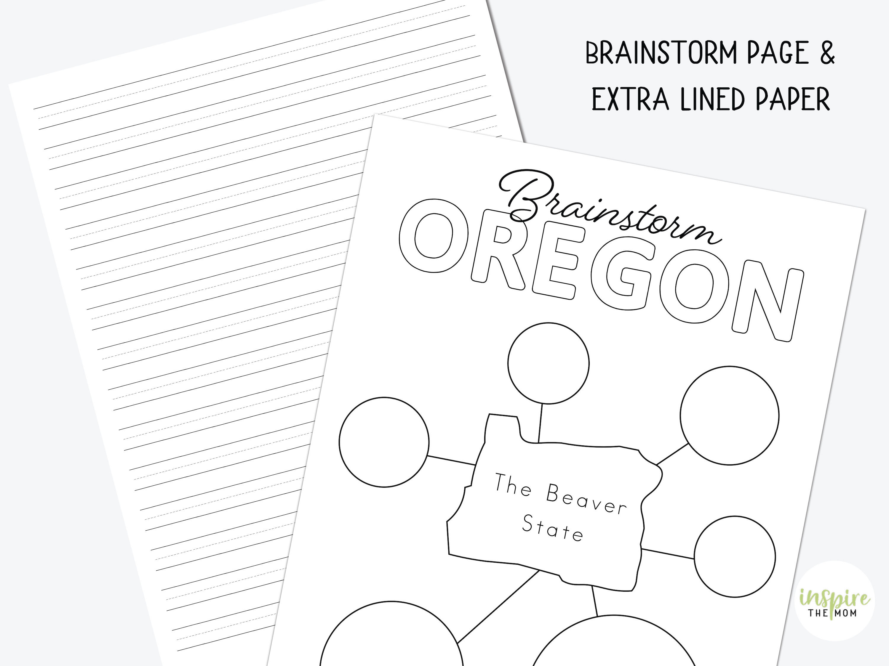 Oregon State Study CURSIVE Copy Work, Homeschool Printable, Oregon ...