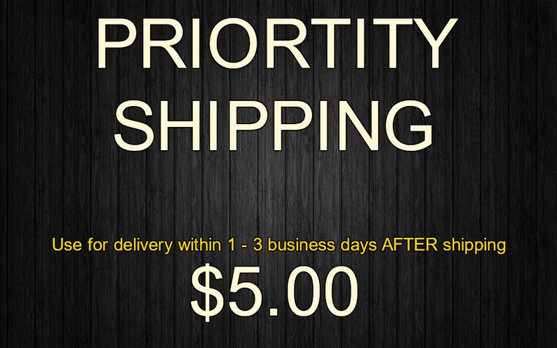Priority Shipping - Etsy