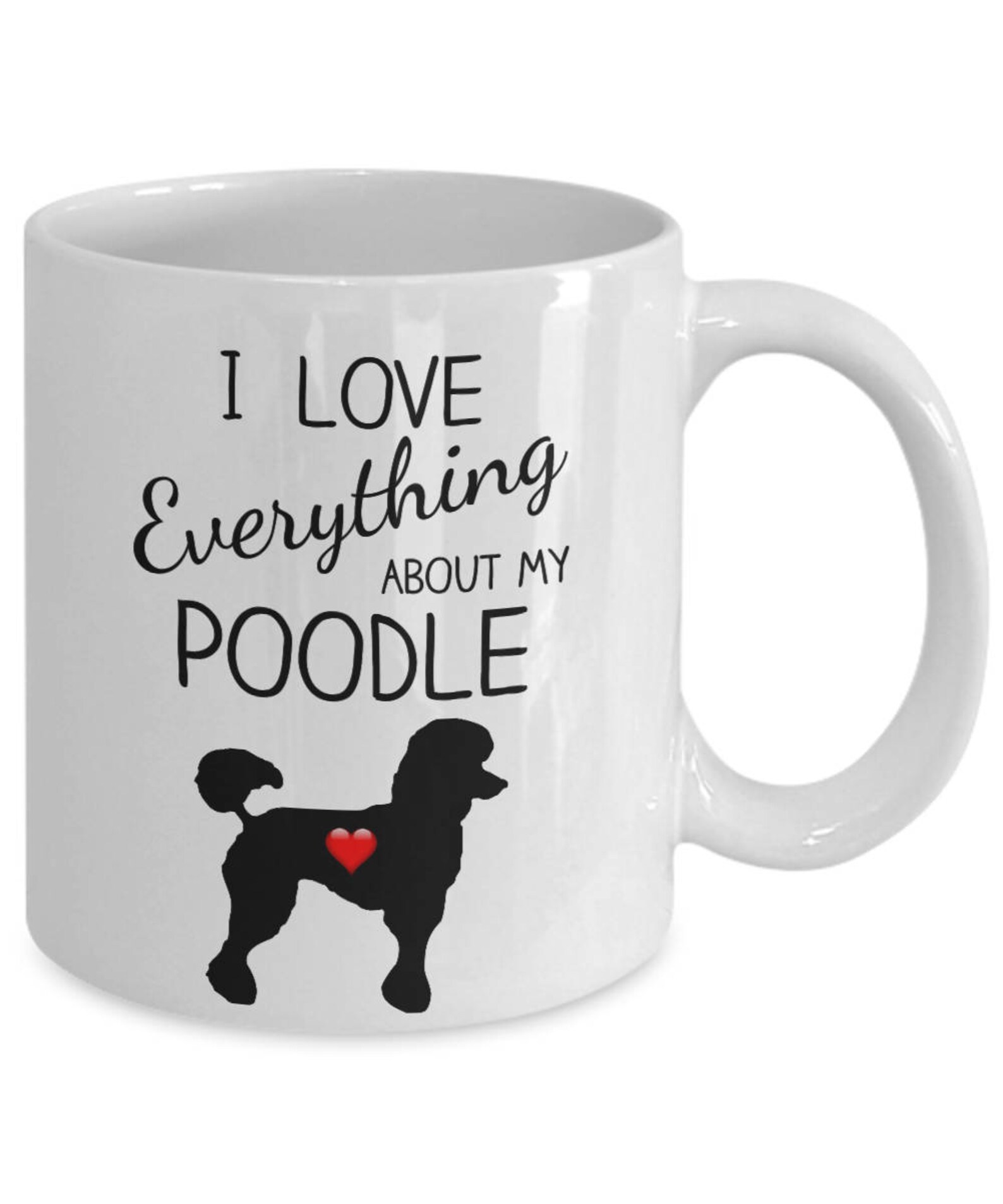 Poodle Mug Doodle Mug Goldendoodle Mug I Love Everything - Etsy