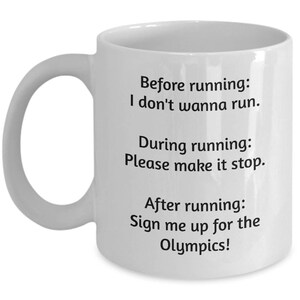 Running, Coffee Mug, Running Gift, Funny Mug, Love Running, Friends Mug ...