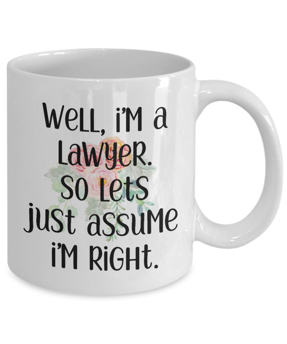 Lawyer Gifts Funny Coffee Mugs for Lawyers Cute Law School - Etsy