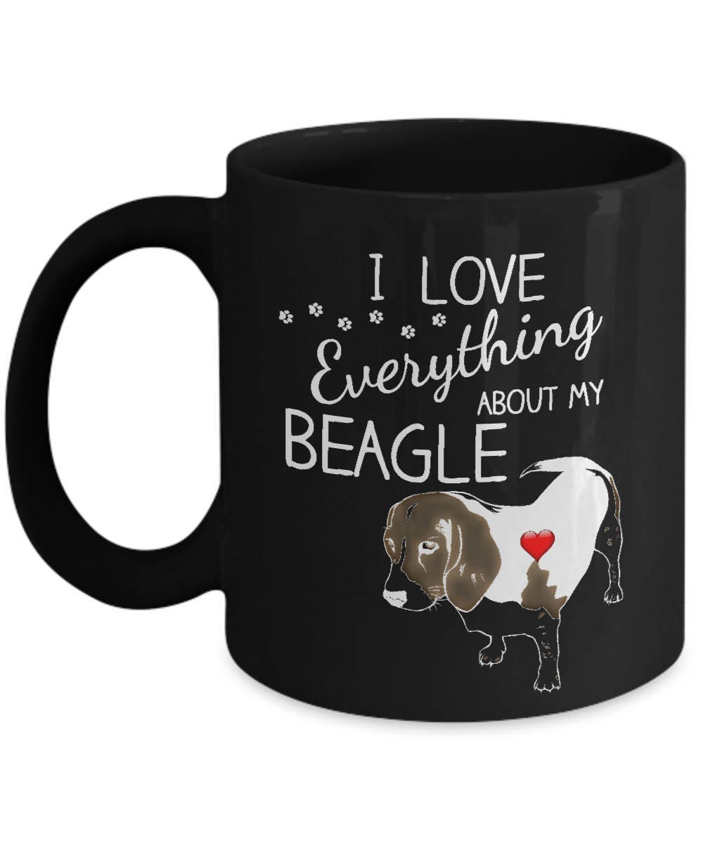 Beagle Mug, I Love Everything About Beagle, Gift for Dog Lover, Gift ...