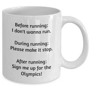 Running, Coffee Mug, Running Gift, Funny Mug, Love Running, Friends Mug ...