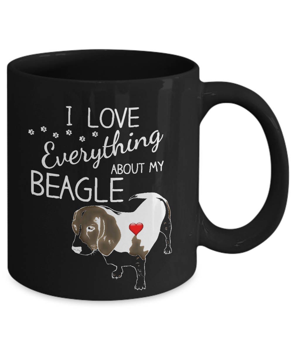 Beagle Mug, I Love Everything About Beagle, Gift for Dog Lover, Gift ...