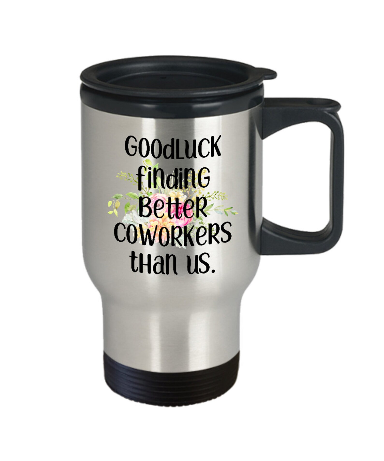 Go Away Gift for Coworker, Goodluck Funny Travel Mugs Best Coffee Cup ...