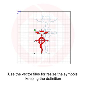 Anime SVG Vector Cut File Clipart Cosplay Full Metal Alchemist Symbol ...