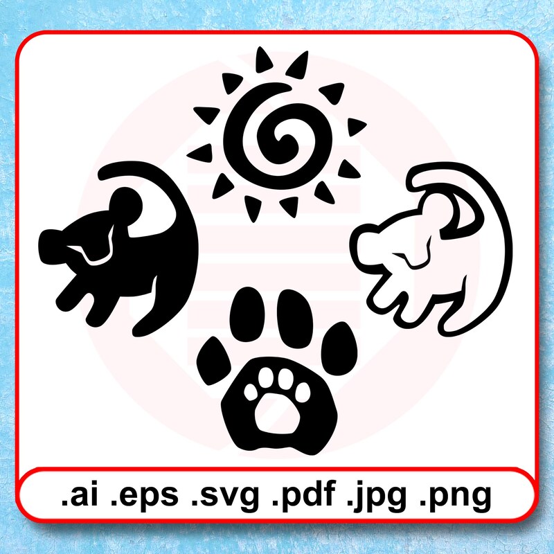 Simba Decal for Birthday - Etsy