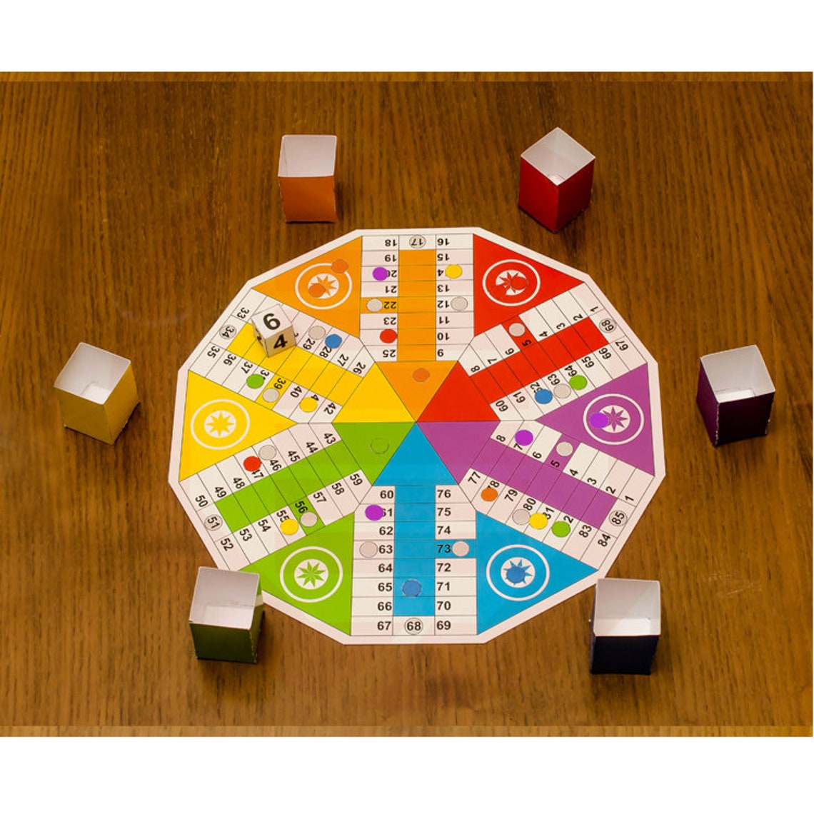 Printable Parcheesi Board Game Template SVG Board Game - Etsy Canada