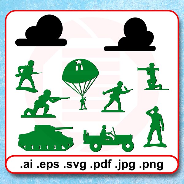 Green Army Men - Etsy