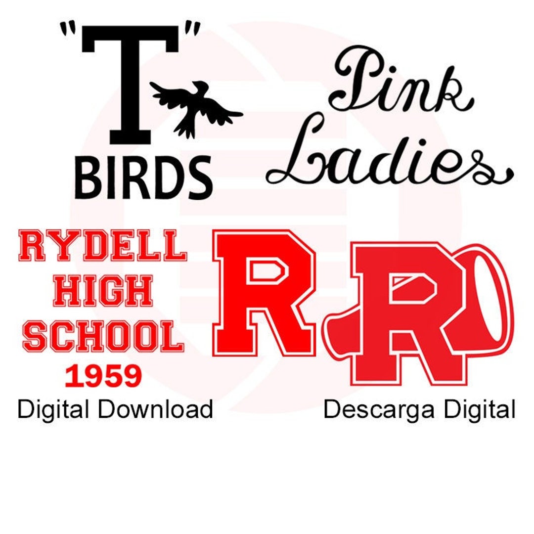 Rydell High Cheerleader Logo Clipart