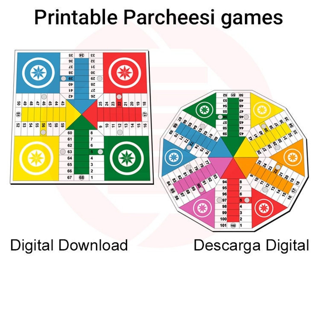 Printable Parcheesi Board Game Template SVG Board Game Printable Cut ...