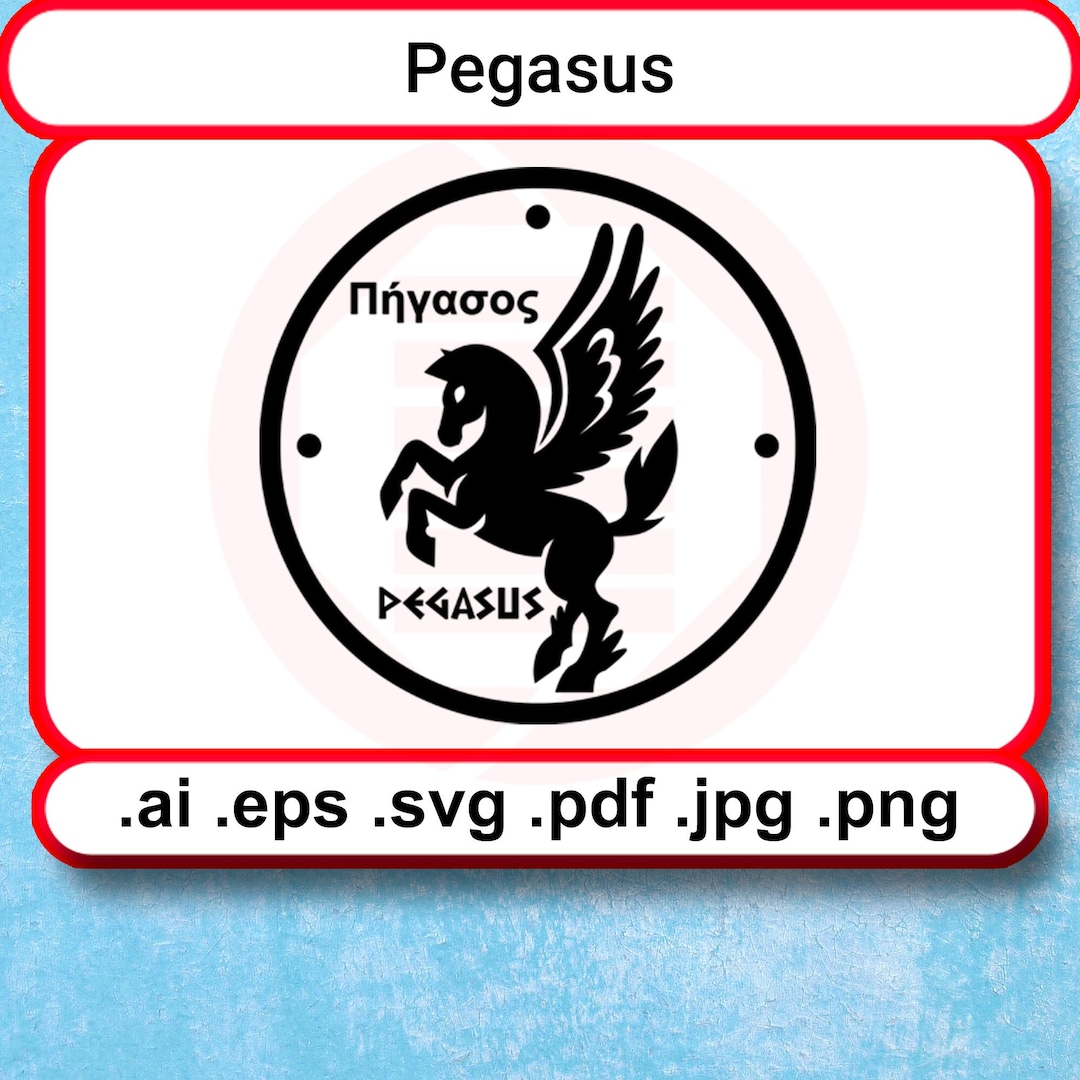 Pegasus SVG Pegasus clipart Pegasus calcomanía Pegasus diseño Pegasus ornamento Pegasus arte de ...