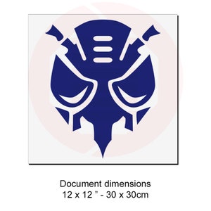 Transformers Symbols Vector SVG Cut Files Digital Clipart Decal Autobot ...