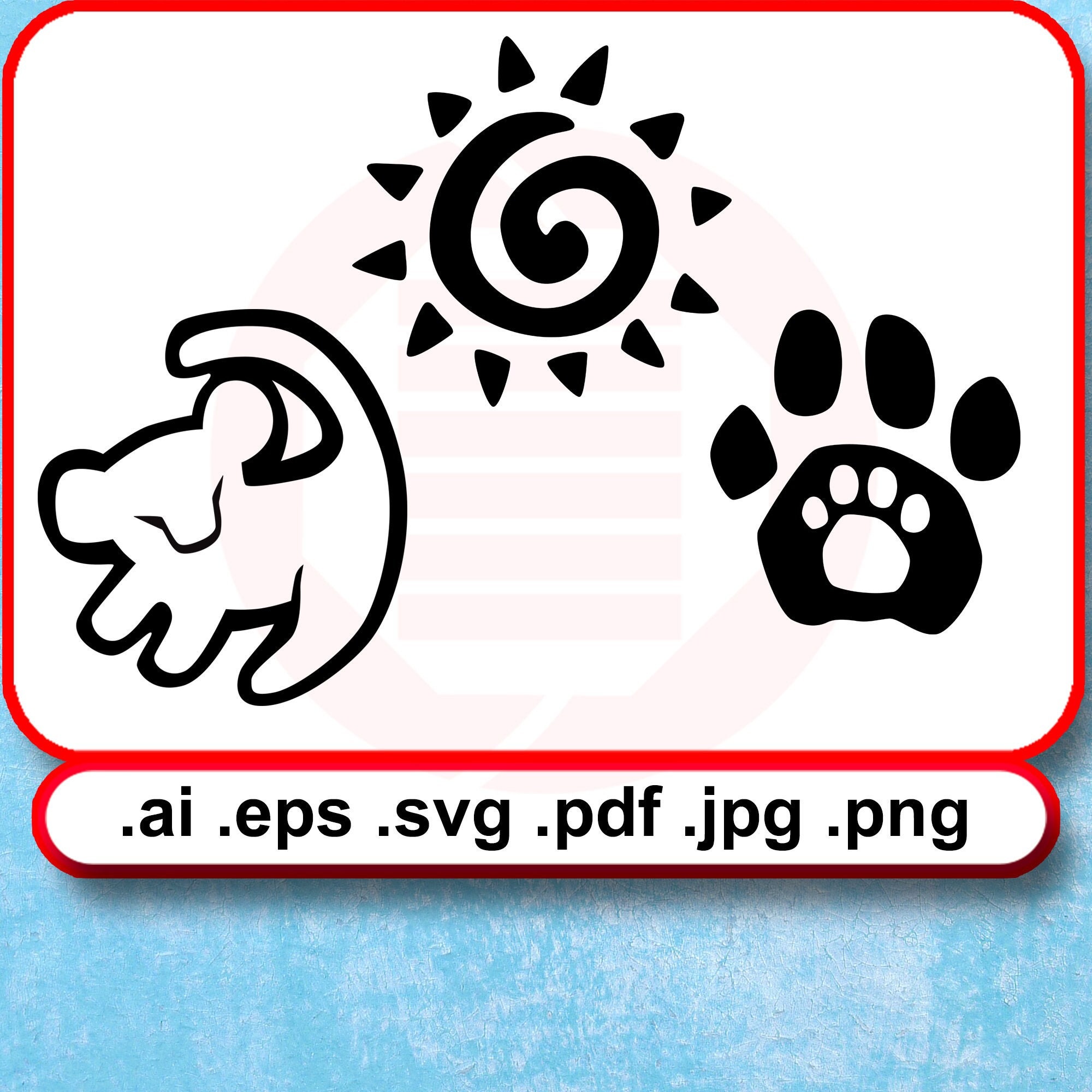 Simba clipart SVG Cricut archivo de corte Círculo de la vida símbolo ...
