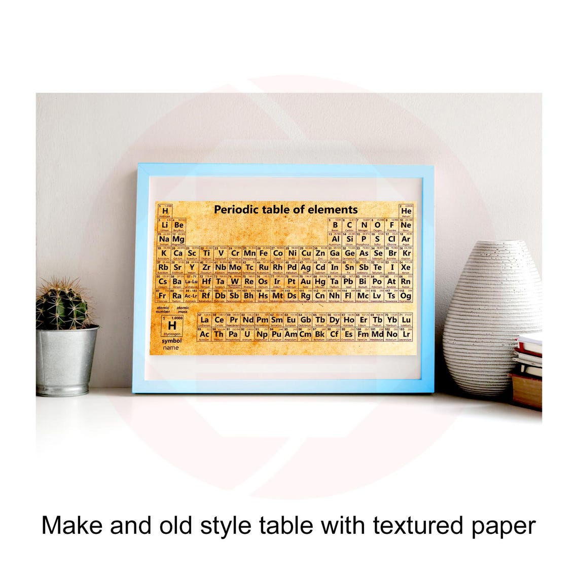 Periodic Table Printable Elements Chemistry Science School Study ...