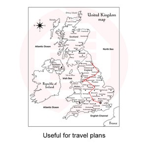 Printable United Kingdom Map Great Britain UK Political Map UK Travel ...