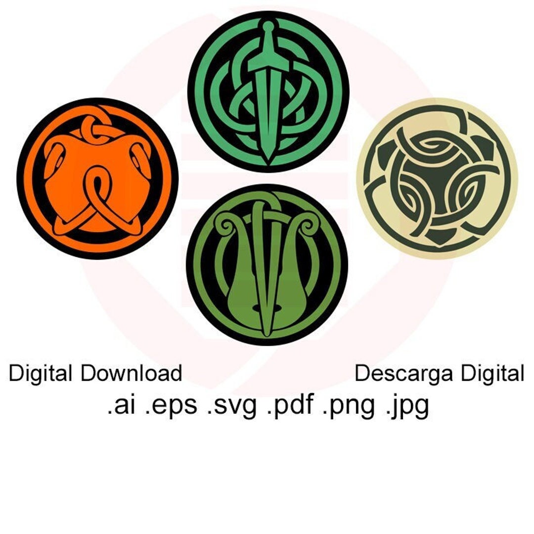 Merida Dunbroch Crest House Clans SVG Clipart Themed Party Cosplay ...