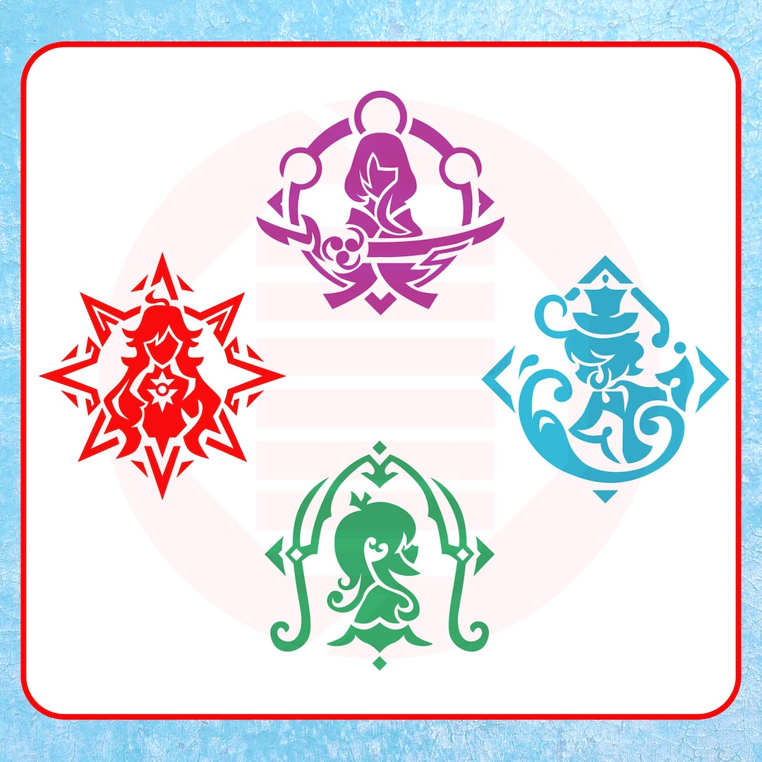 Genshin Constellation SVG Clipart Cut Files Mavuika Raiden Furina ...