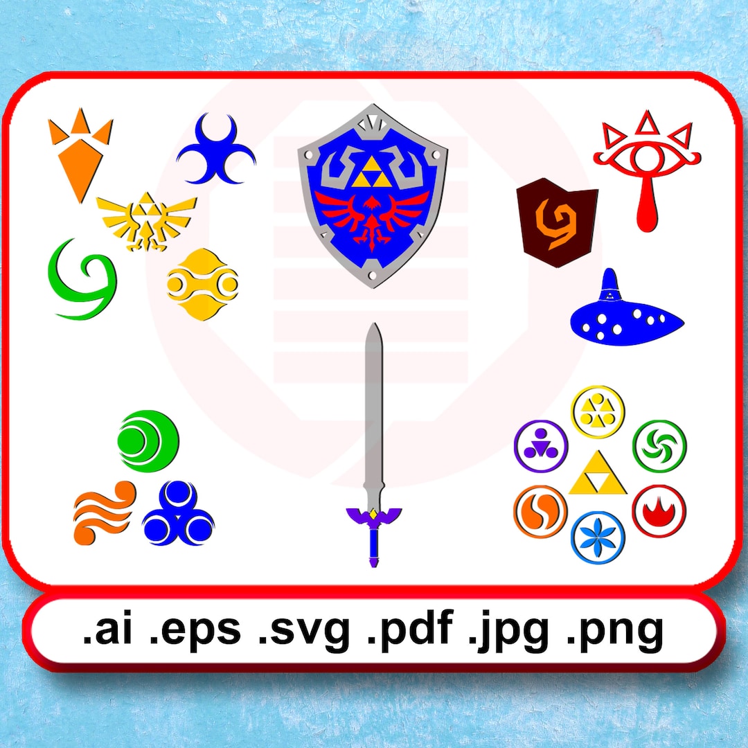 Légende de Zelda clipart vectoriel SVG coupe fichier Ocarina of time ...
