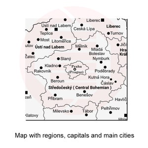 Printable Czech Republic Map: Travel & School Decor (digital Download ...