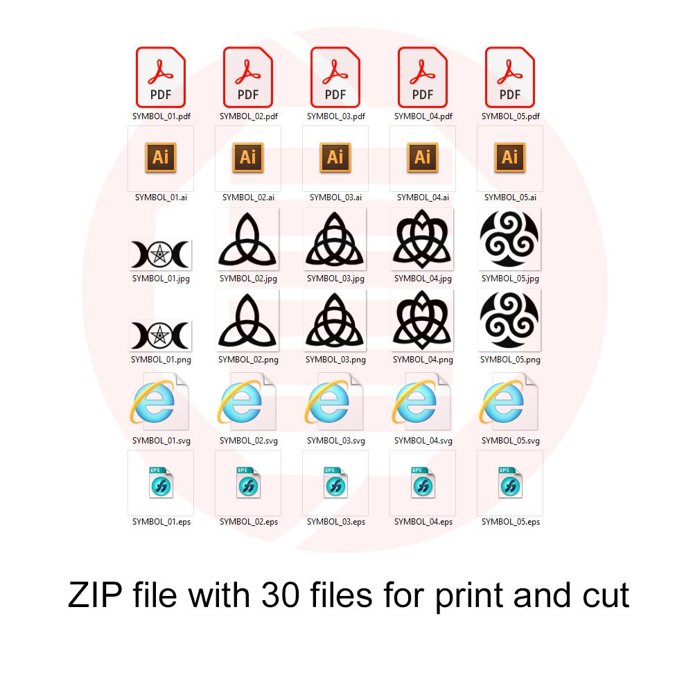 Triquetra SVG Wicca Celtic Symbols Pagan SVG Vector Cricut Cut - Etsy UK