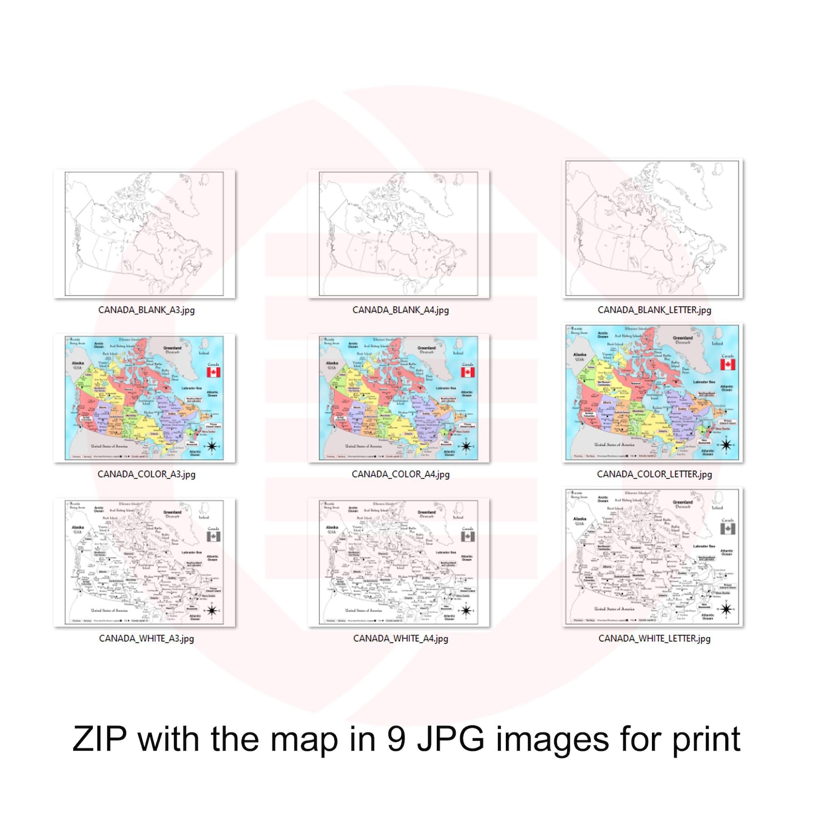 Canada Political Map Print Provinces and Cities Travel Plans School ...