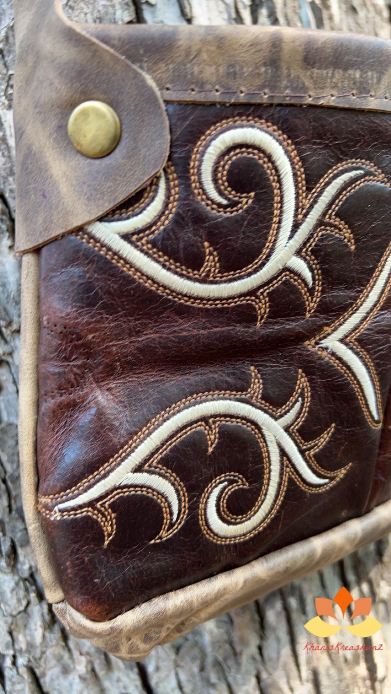 Repurposed Western Cowboy Boot Leather Handbag - Etsy