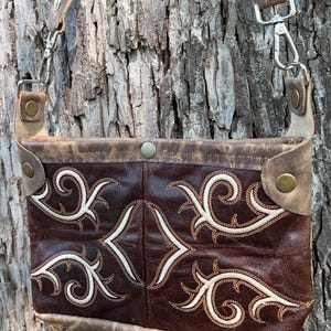 Repurposed Western Cowboy Boot Leather Handbag - Etsy