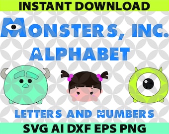 Monsters inc letters | Etsy