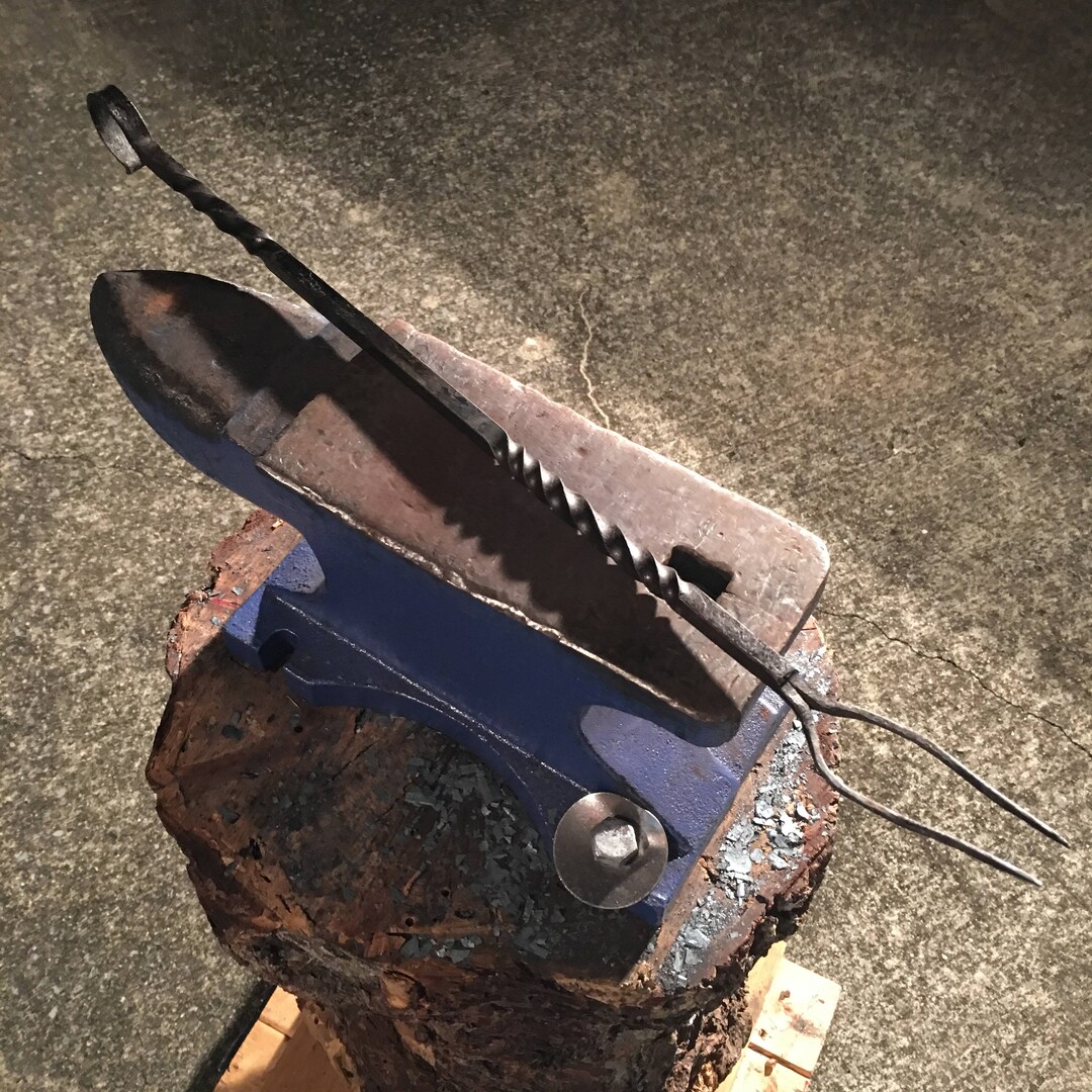 Hand Forged Barbecue Fork | Blacksmith Made | BBQ Tool, Barbecue Tools ...