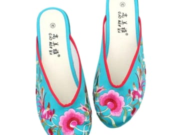 Satin Slippers - Etsy