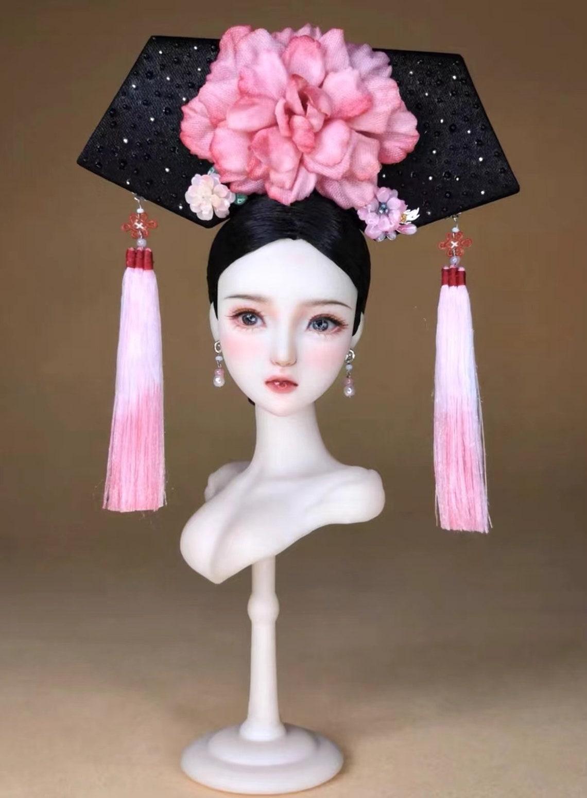 Chinese Qing Dynasty Hairstyle Headdress Only for 1/6 Scale - Etsy