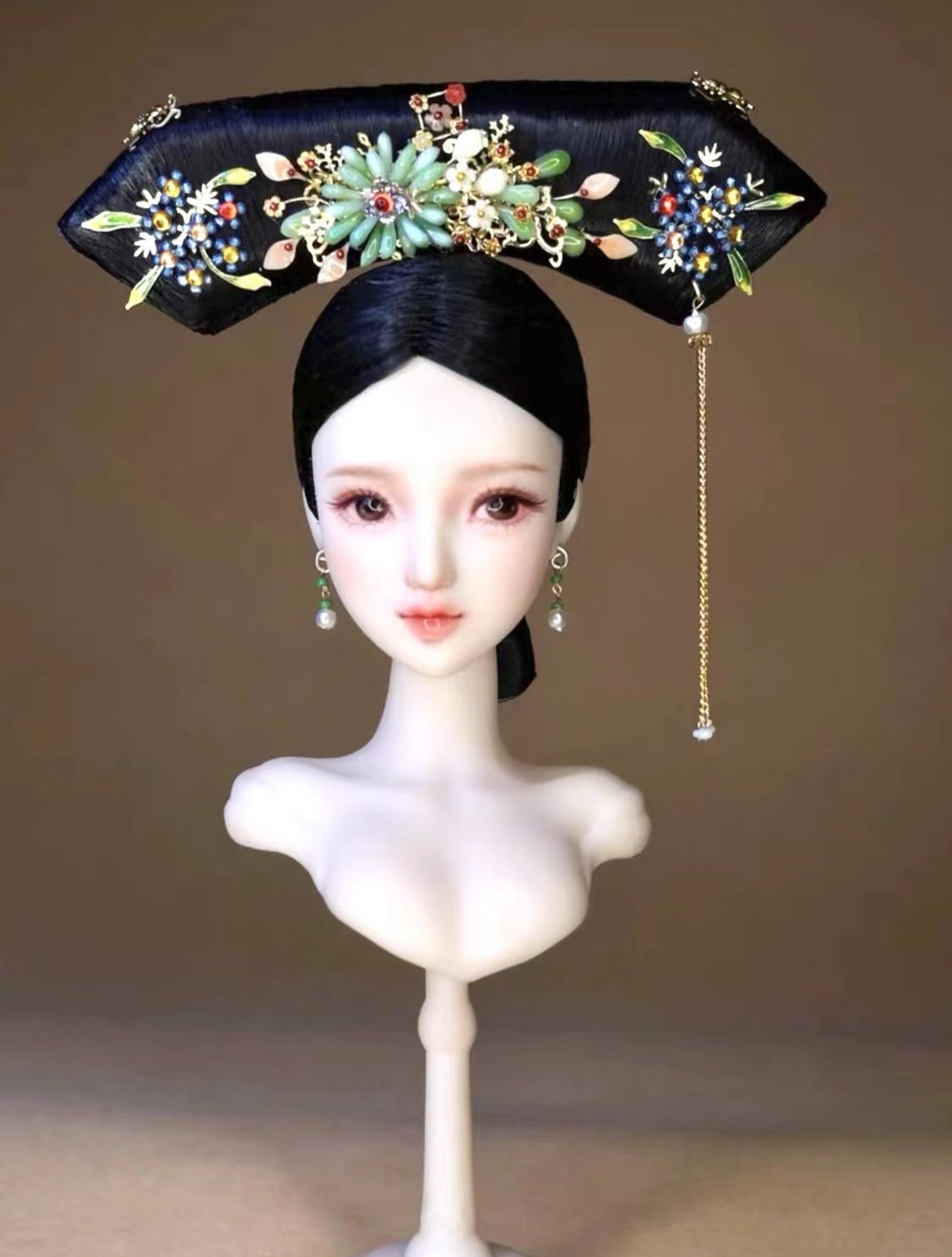 Chinese Qing Dynasty Hairstyle Headdress Only for 1/6 Scale - Etsy