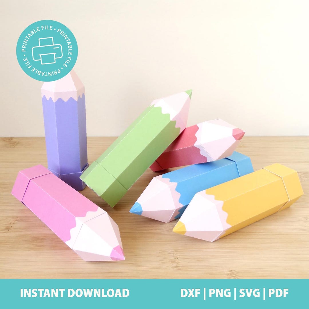 Coloring Pencil Box Pack | Teacher Appreciation Favor Box | Back to ...
