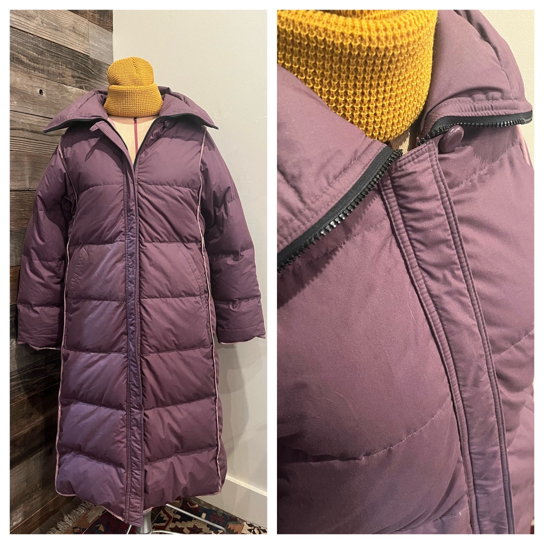 1980s Long Goose Down Coat Gallery Medium - Etsy