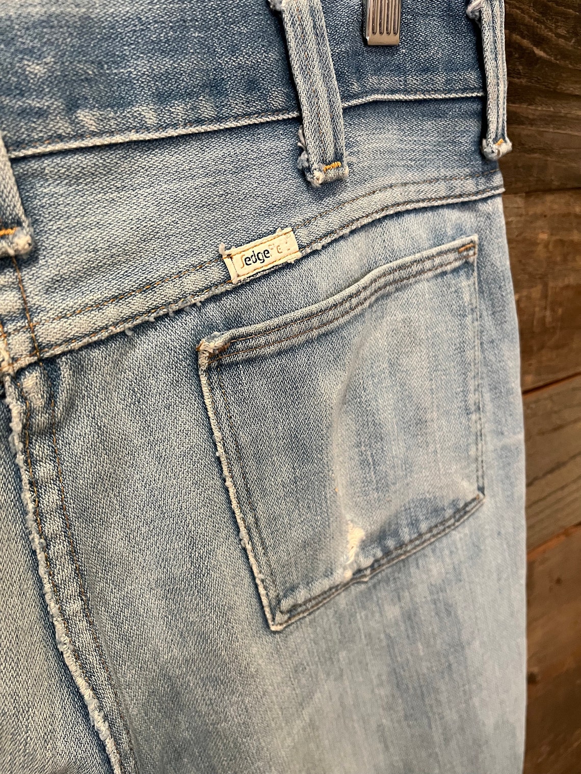 1970s Sedgefield Denim Jeans | Bell Bottoms | Light Wash | Tag Marked ...