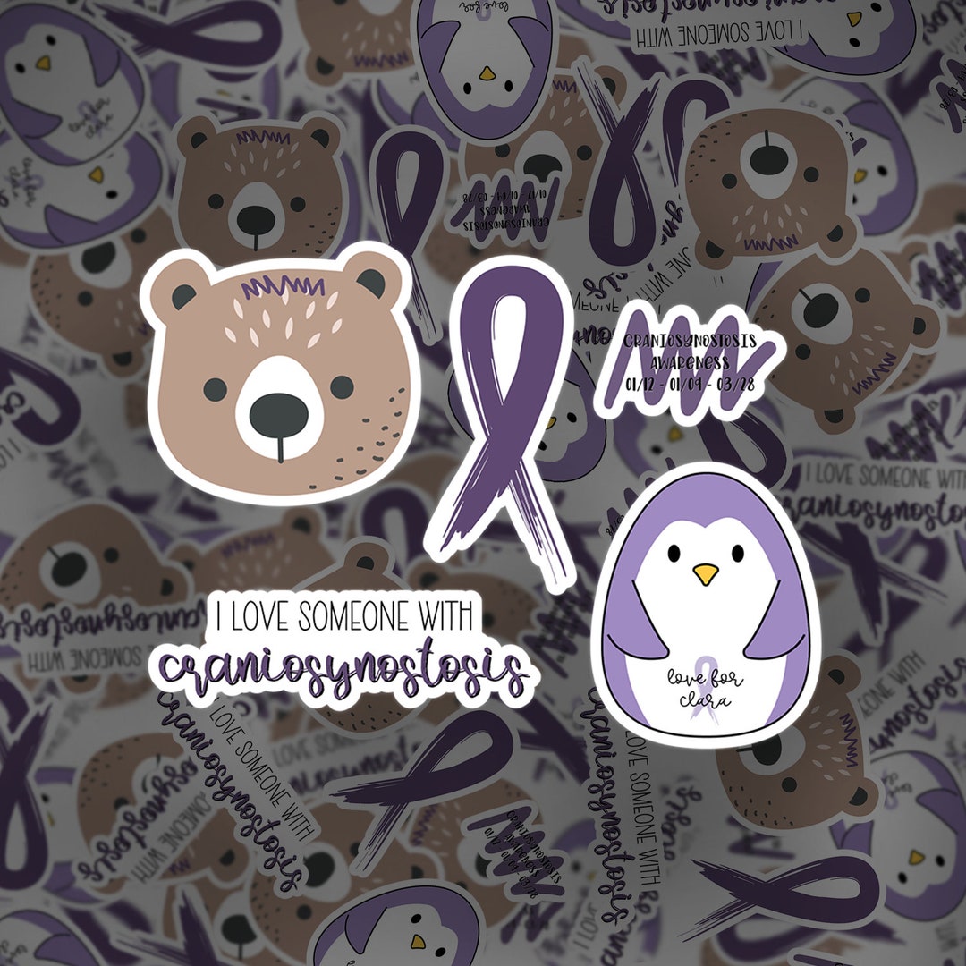 LOVE FOR CLARA Sticker Pack | Cranio Care Bears - Craniosynostosis ...